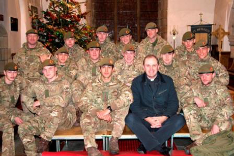 Soldiers on flood-relief duty given sanctuary in local church