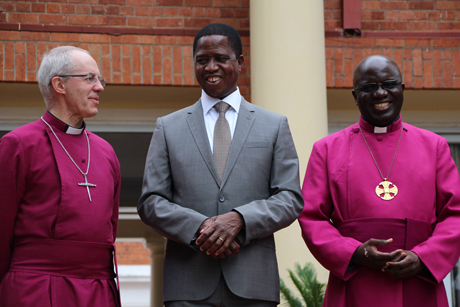 Archbishop Welby meets the President of Zambia