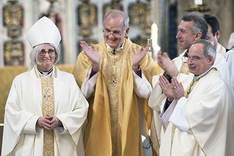Cheers as Wales ordains first woman bishop