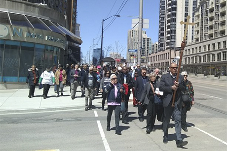 Hundreds walk on Toronto’s “Via Dolorosa” in memory of van attack victims